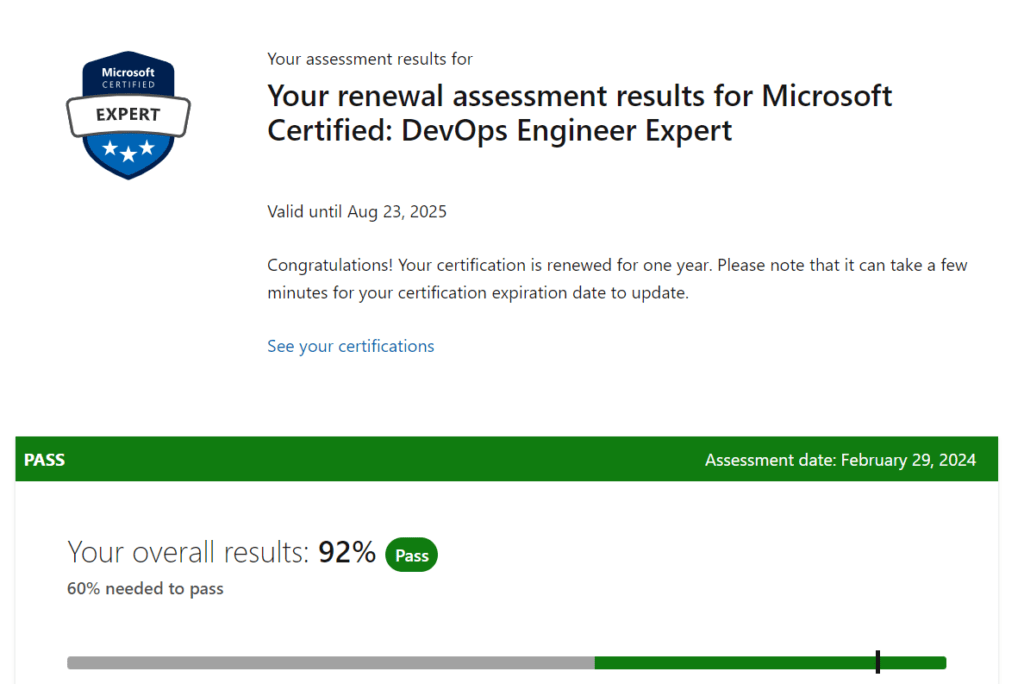 [Renewal AZ-400] Microsoft Certified: DevOps Engineer Expert 2024